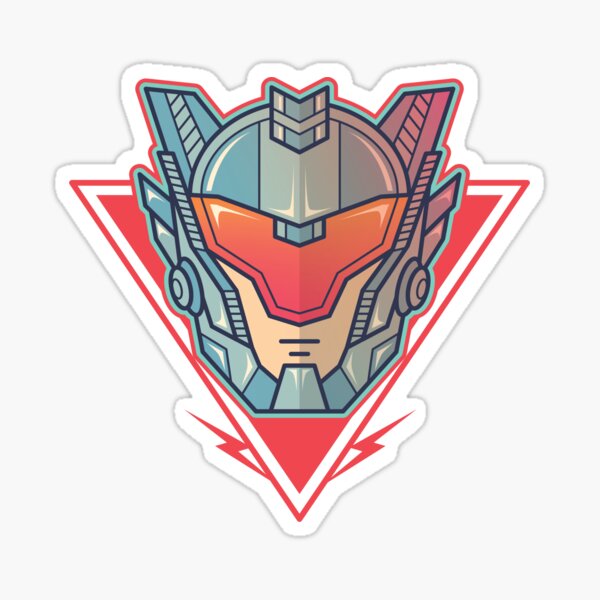 "Head Robot" Sticker for Sale by getrawdsgn | Redbubble