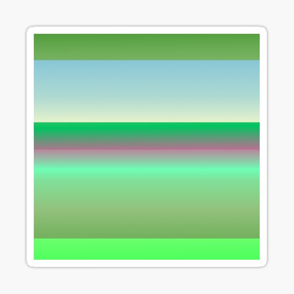 "heather green color striped | heather green color stripes" Sticker for ...