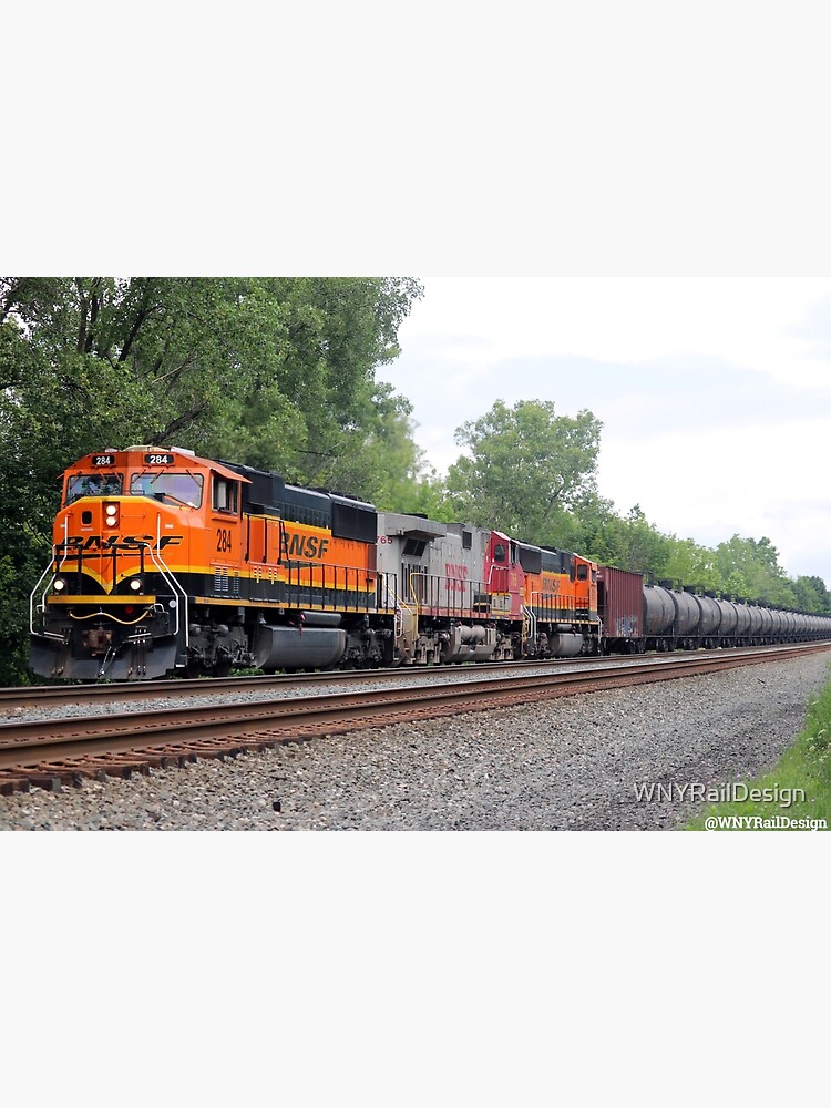 "BNSF SD75I Westbound Tanker Train" Poster for Sale by WNYRailDesign ...