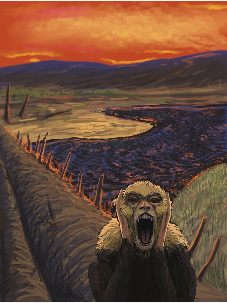 Fotodruck mit "Monkey Cruise - Proconsul screaming" von PaleostreamShop ...