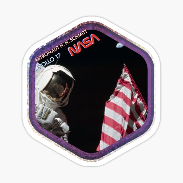 "NASA Apollo 17 Astronaut Harrison H. Schmitt" Sticker for Sale by ...