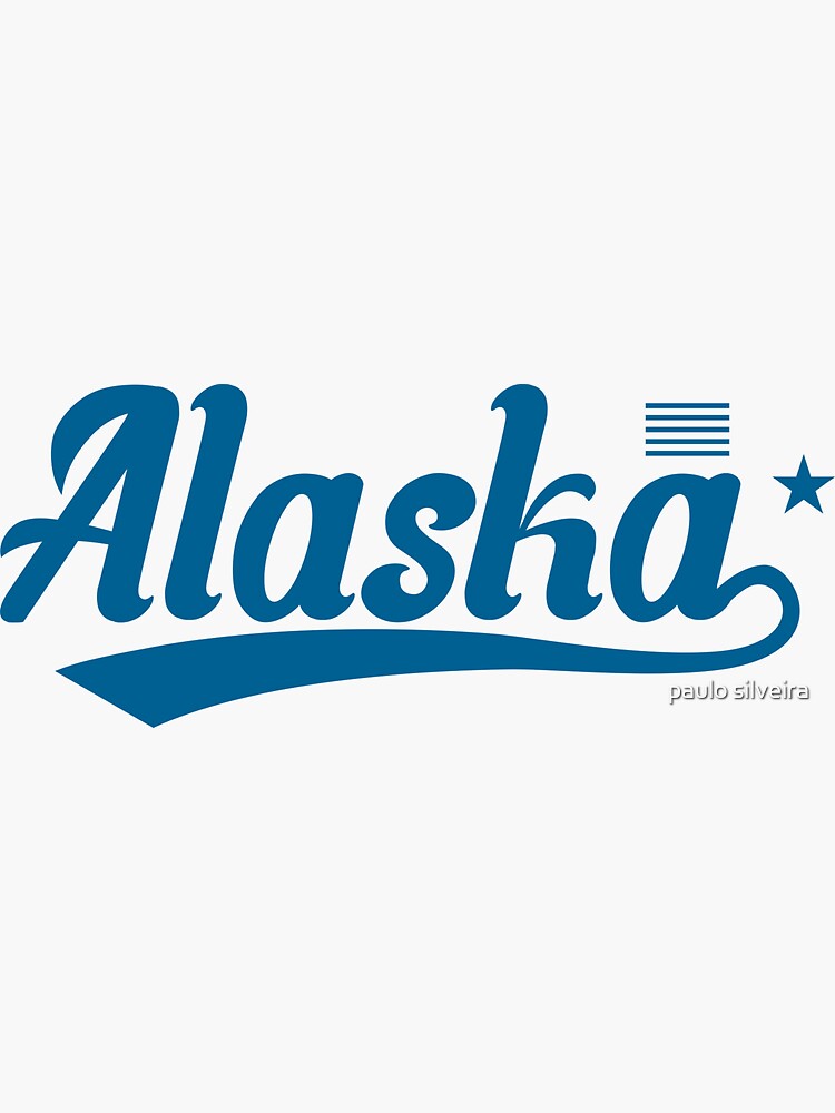 "Alaskan logo" Sticker for Sale by hypnotzd | Redbubble