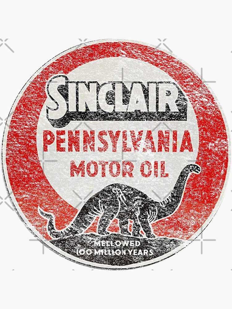 "Sinclair Pennsylvania Motor Oil" Sticker for Sale by TeeTrendsToday ...