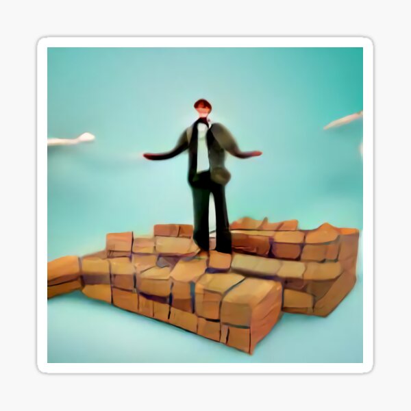 "To be successful you have to build from a solid foundation" Sticker ...