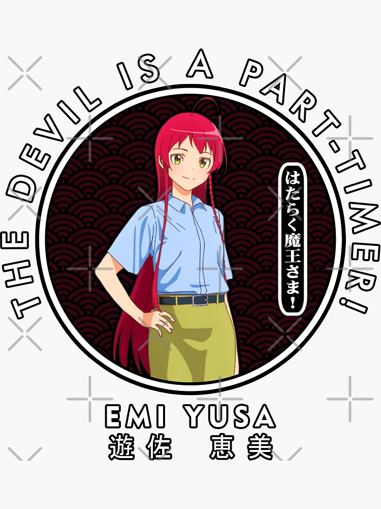 "The Devil Is a Part-Timer! - EMI YUSA" Sticker for Sale by ...