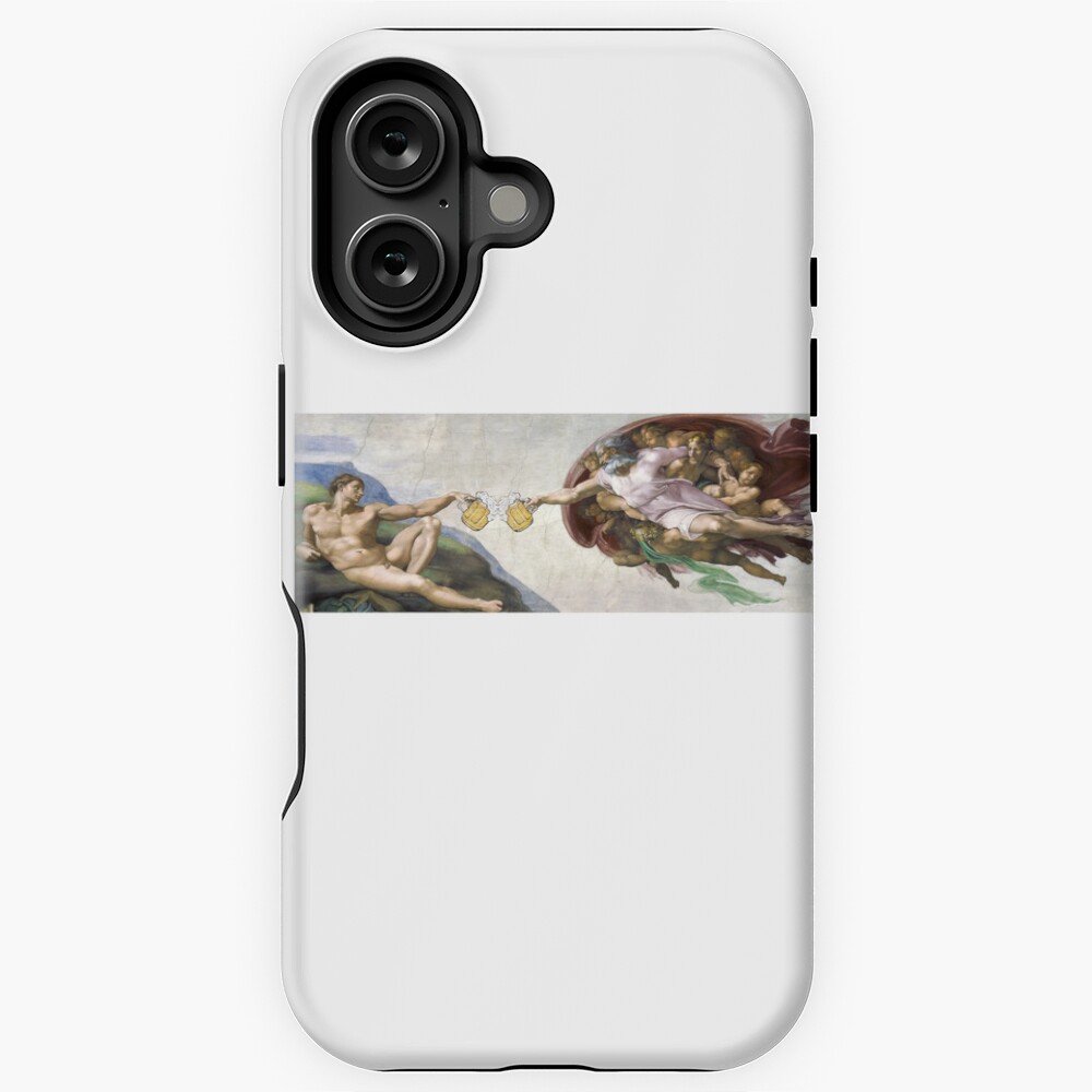 "The creation of Adam parody with beer" Poster by Arth1nker | Redbubble