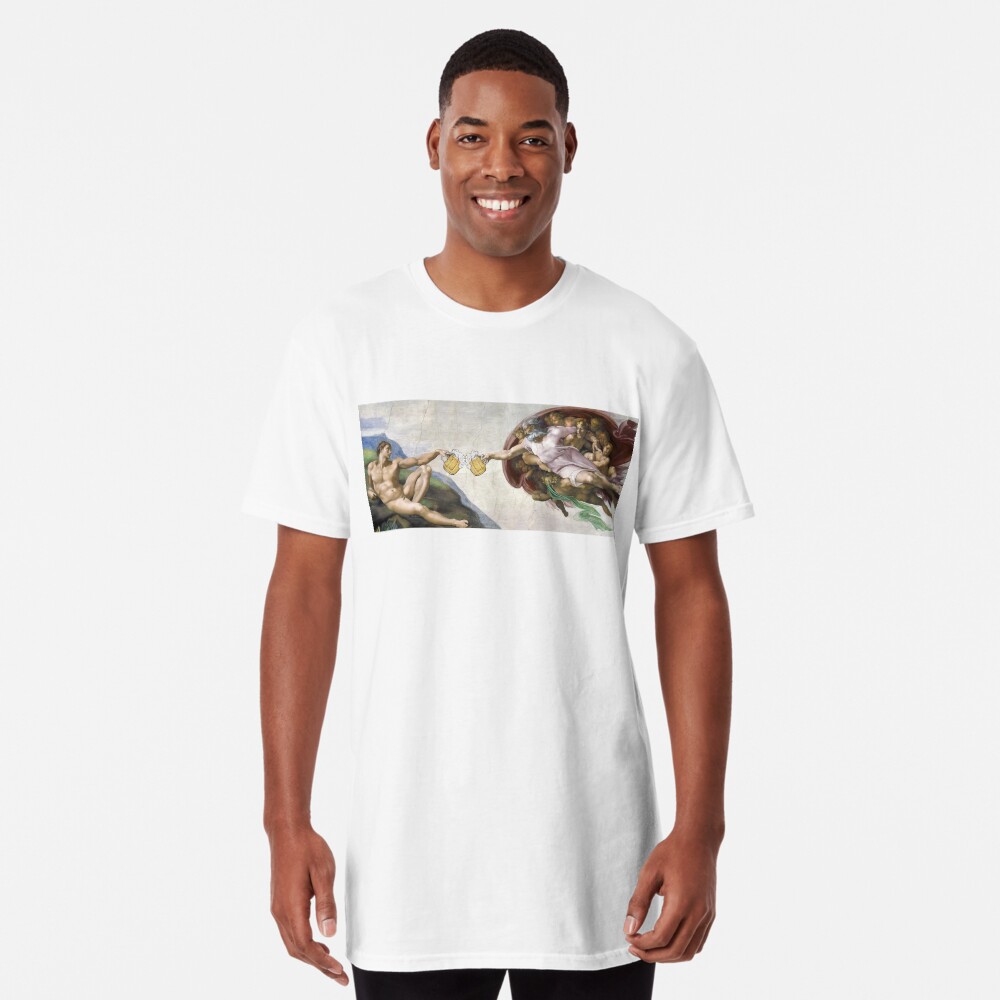 "The creation of Adam parody with beer" Poster by Arth1nker | Redbubble