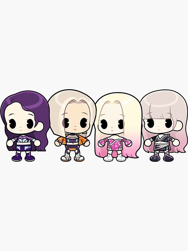 "kids cartoon aespa art" Sticker for Sale by isacepic | Redbubble