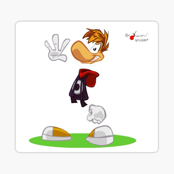 "Rayman Origins" Sticker for Sale by Rovertarthead | Redbubble