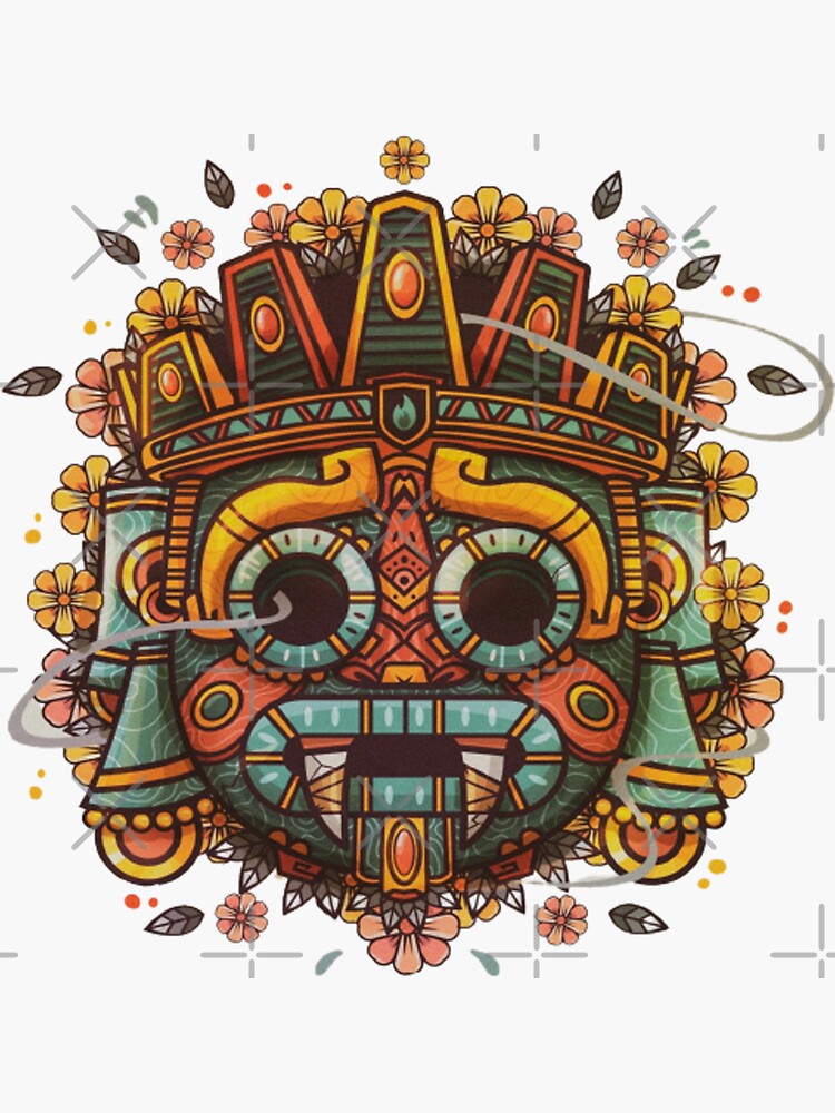 "Tlaloc the Aztec Rain God" Sticker for Sale by KyrillosVI | Redbubble
