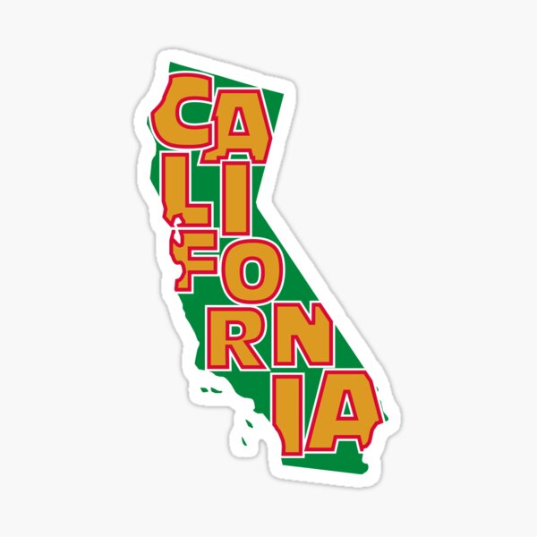 "California State Map" Sticker for Sale by Yeaha | Redbubble