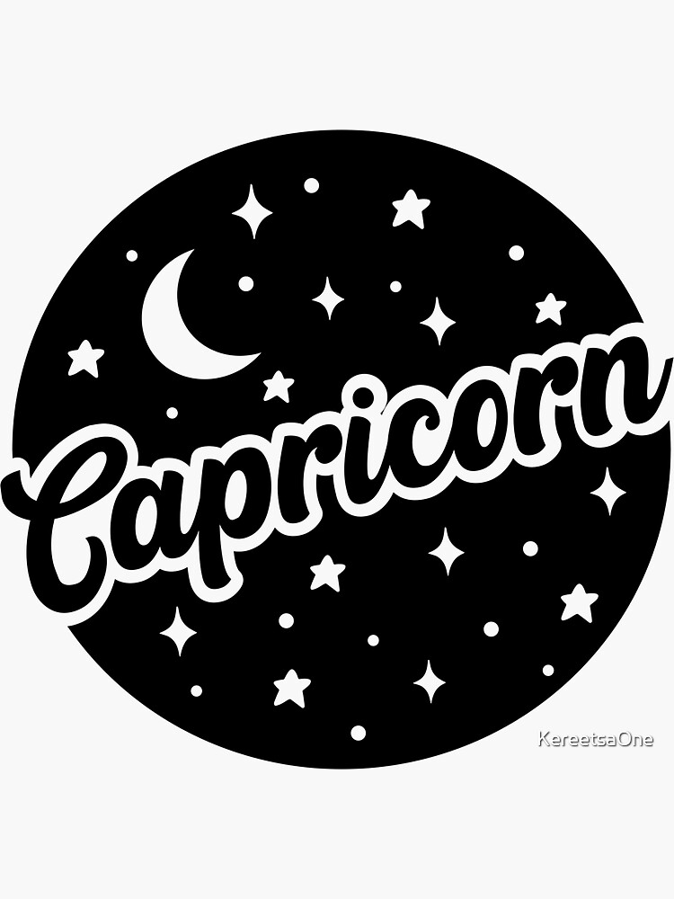 "Capricorn - Star Sign" Sticker for Sale by KereetsaOne | Redbubble