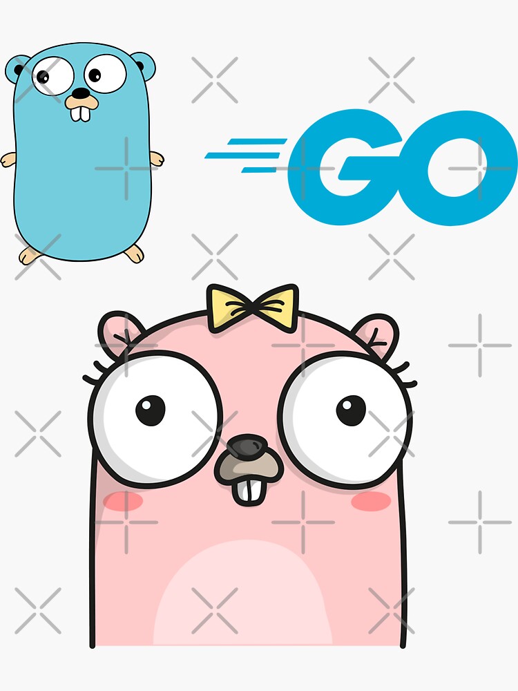 "Golang stickers pack" Sticker for Sale by ikidesign | Redbubble