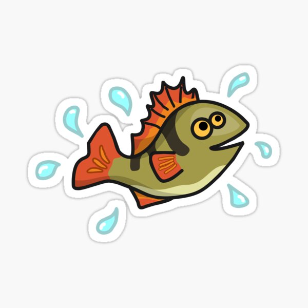 "Cute Perch" Sticker for Sale by ShiningMoogs | Redbubble