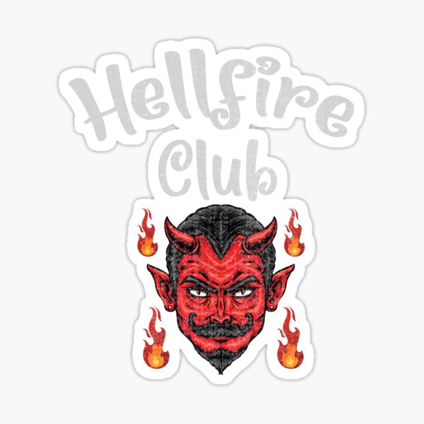 "HellFire Club Skull, Stranger Things " Sticker for Sale by Vintage ...