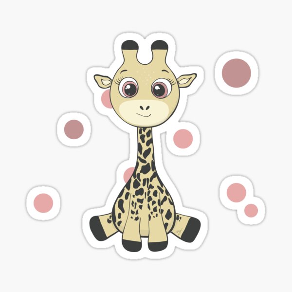 "Cute Animals Giraffe" Sticker for Sale by SO-MANY-FORMS | Redbubble