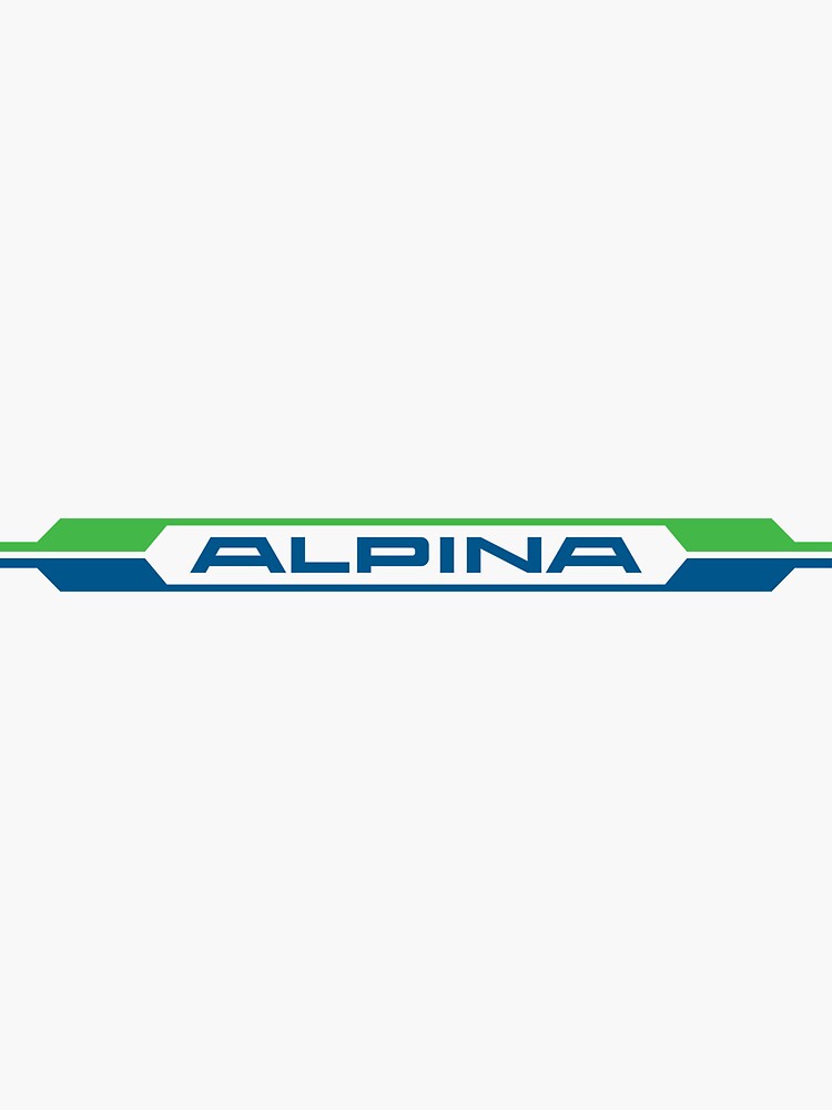 "Alpina" Sticker for Sale by jcalvinded | Redbubble