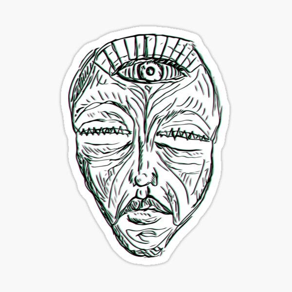"Sketch style thirdeye" Sticker for Sale by Open3y3 | Redbubble