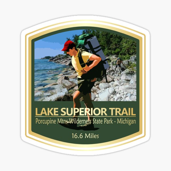 "Lake Superior Trail (PF)" Sticker for Sale by curranmorgan | Redbubble