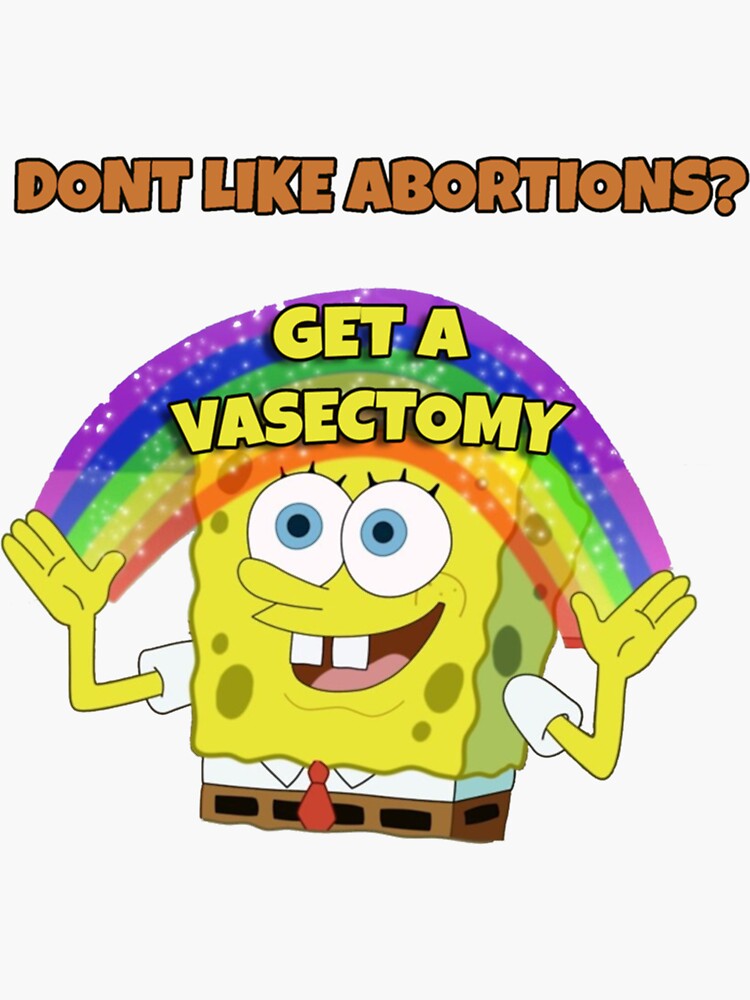 "Vasectomy Meme " Sticker for Sale by CustomTeesCA1 | Redbubble