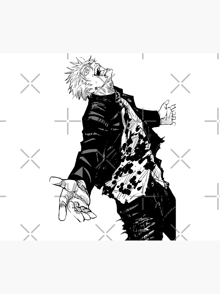 "Feral/Crazy Satoru Gojo from Jujutsu Kaisen Anime" Art Print for Sale ...