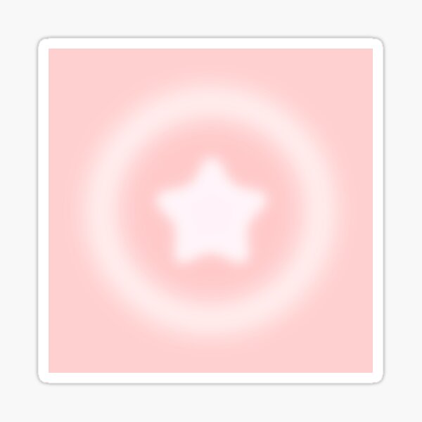 "pink star gradient aura" Sticker for Sale by sqftv | Redbubble