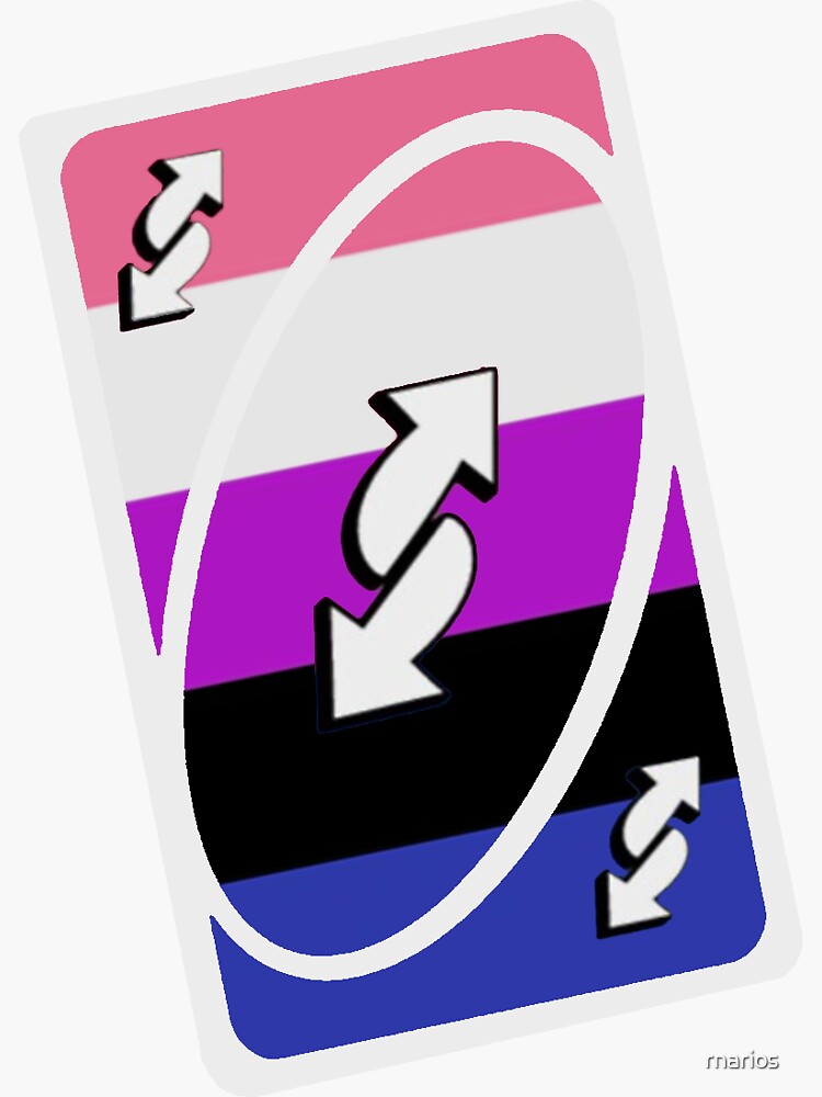 "Genderfluid Uno Reverse" Sticker for Sale by rnarios | Redbubble
