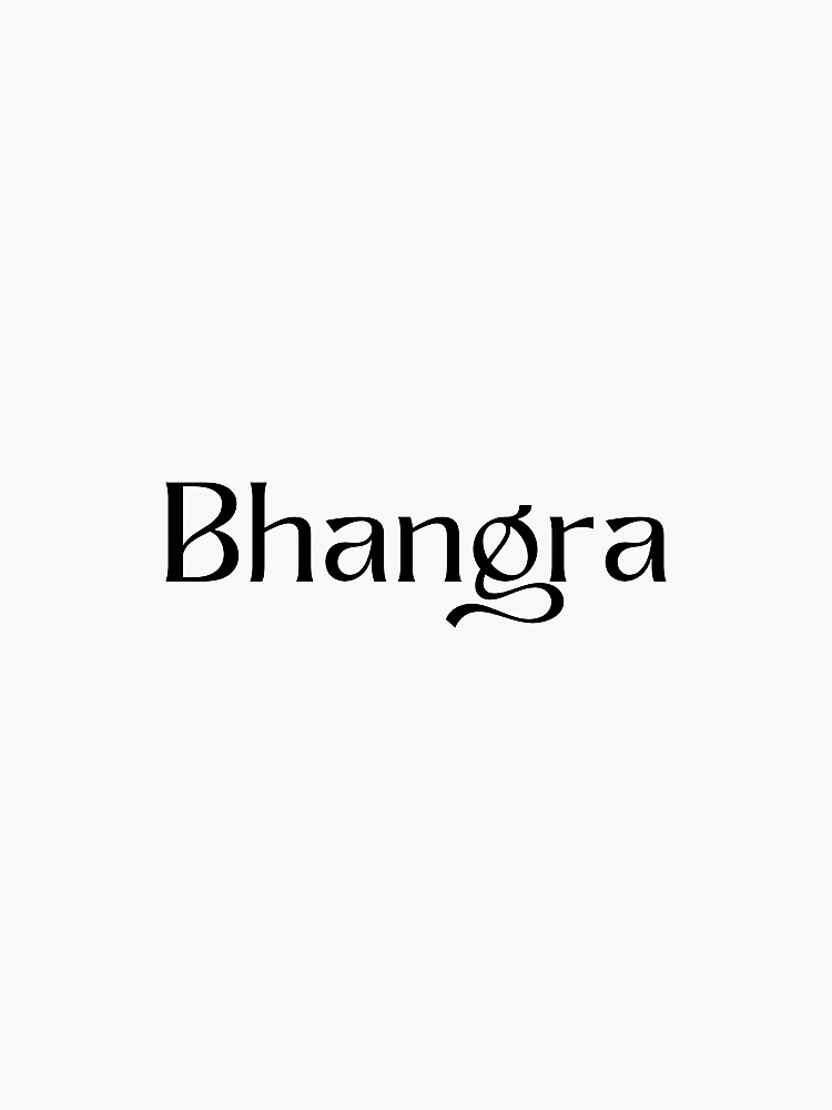 "Bhangra" Sticker for Sale by Blue-Hayze | Redbubble