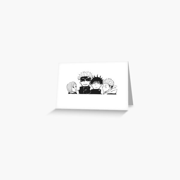 "Gojo and the First Years - Jujutsu Kaisen" Greeting Card for Sale by ...