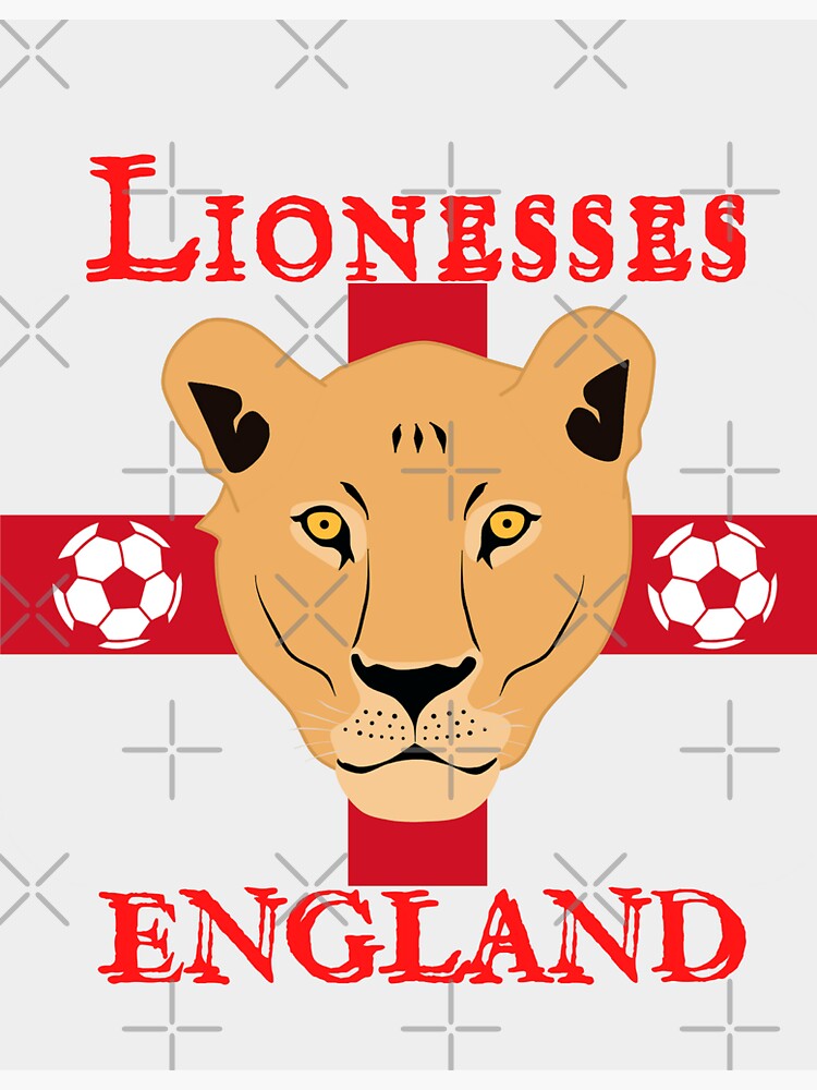 "England Lionesses Women's Football " Sticker for Sale by Immortal84 ...