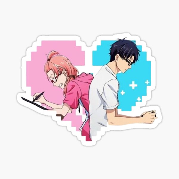 "Lovely Wotakoi FanArt" Sticker for Sale by pinjutsushops | Redbubble