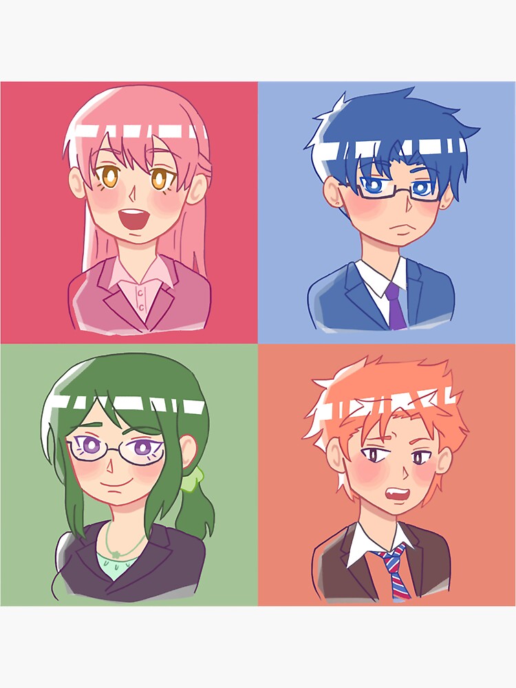 "wotakoi Love is Hard for an Otaku" Sticker for Sale by pinjutsushops ...