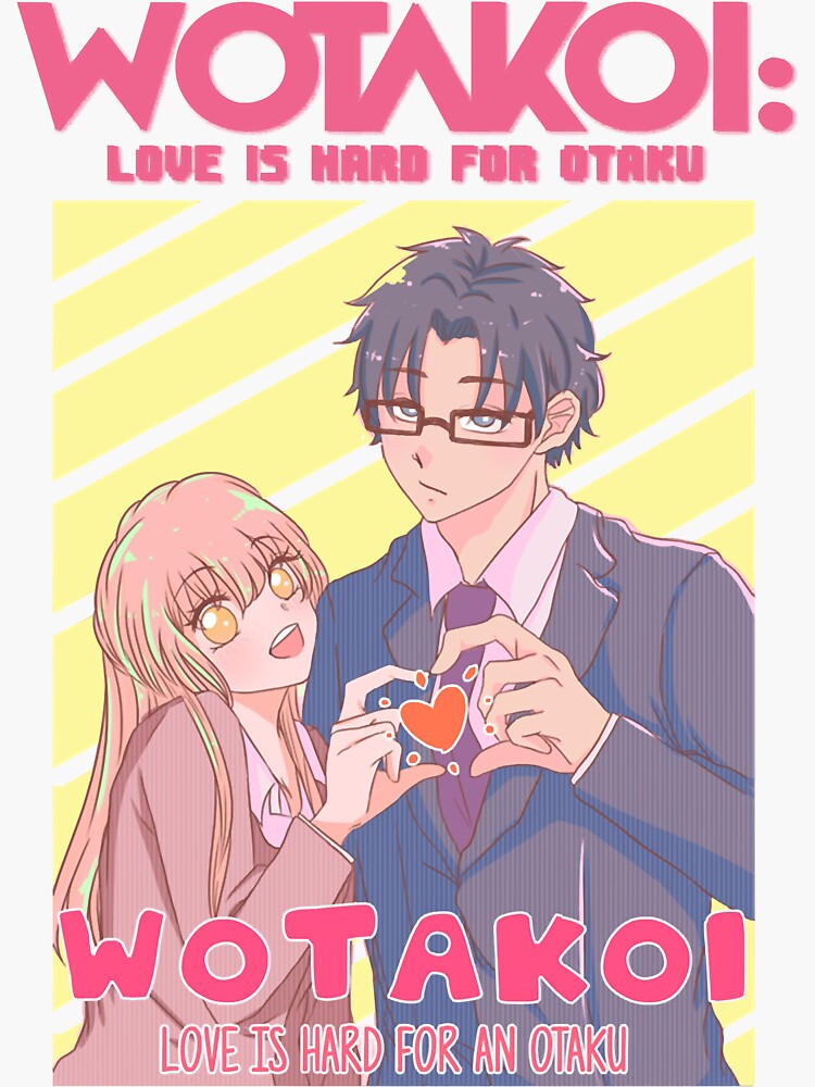 "wotakoi " Sticker for Sale by pinjutsushops | Redbubble