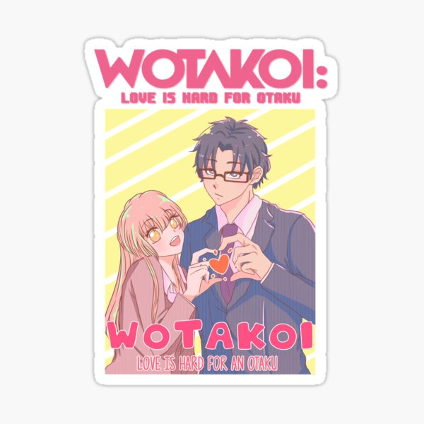 "wotakoi " Sticker for Sale by pinjutsushops | Redbubble