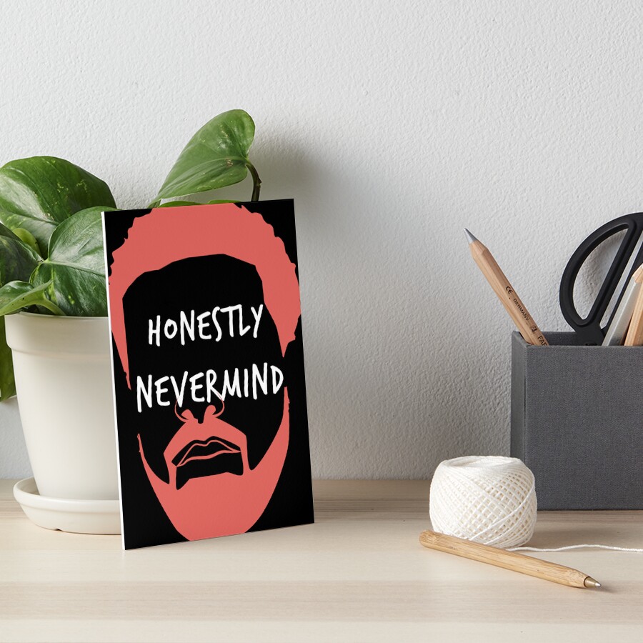 "Honestly Nevermind - Vector art (Red Version)" Art Board Print for ...