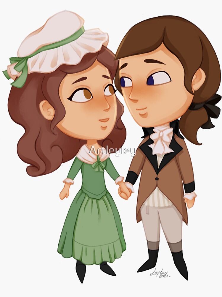 "Philippe and Elizabeth Le Bas" Sticker for Sale by Artleyley | Redbubble