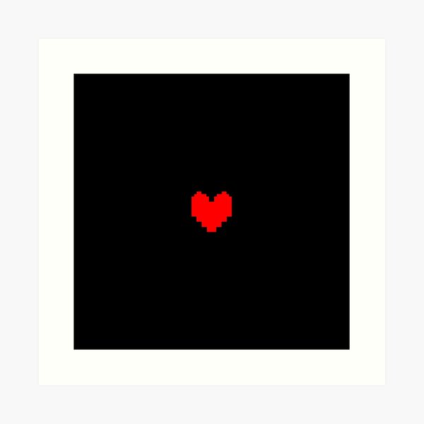 "Undertale Heart" Art Print by tiantanman | Redbubble