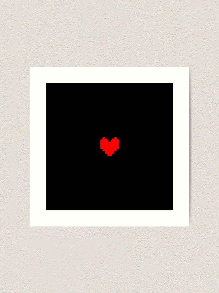 "Undertale Heart" Art Print by tiantanman | Redbubble
