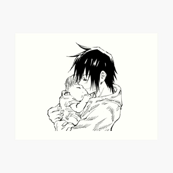 "Megumi Fushiguro's Mom Mamaguro and Baby Megumi Jujutsu Kaisen" Art ...