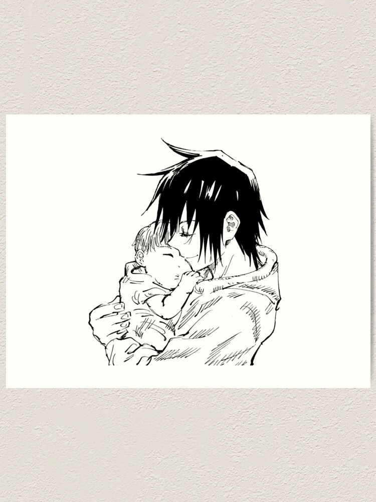 "Megumi Fushiguro's Mom Mamaguro and Baby Megumi Jujutsu Kaisen" Art ...