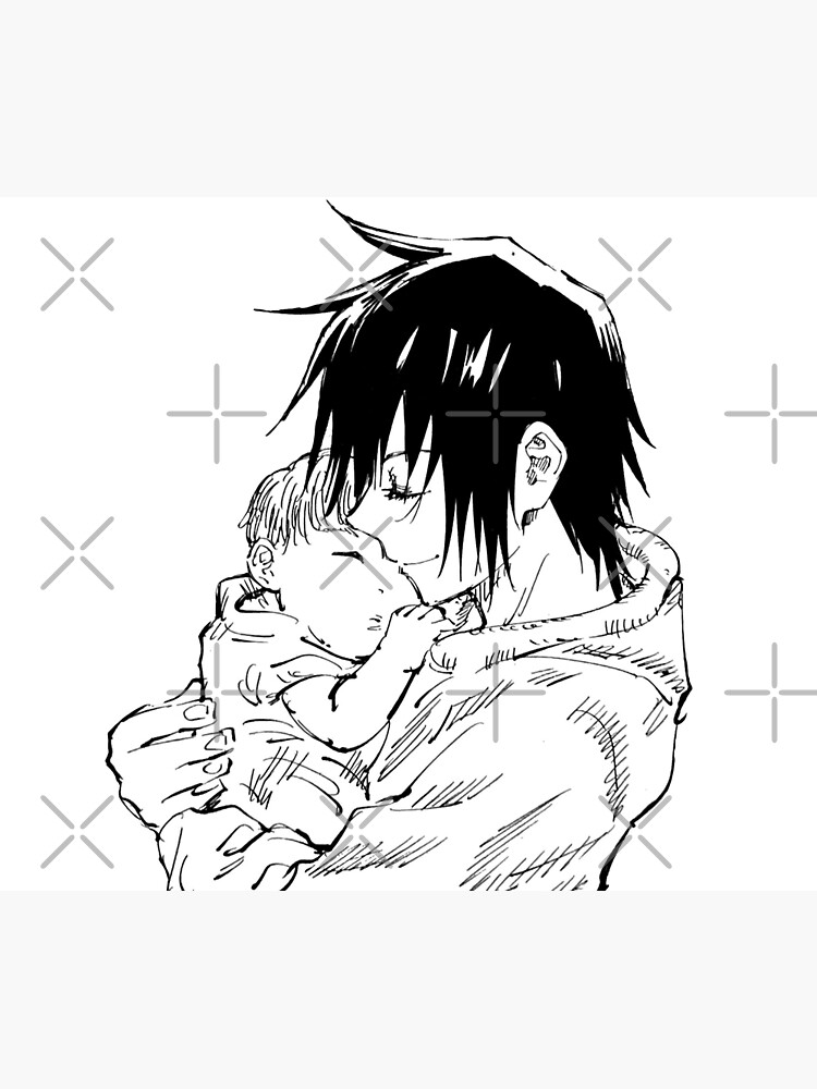 "Megumi Fushiguro's Mom Mamaguro and Baby Megumi Jujutsu Kaisen" Art ...