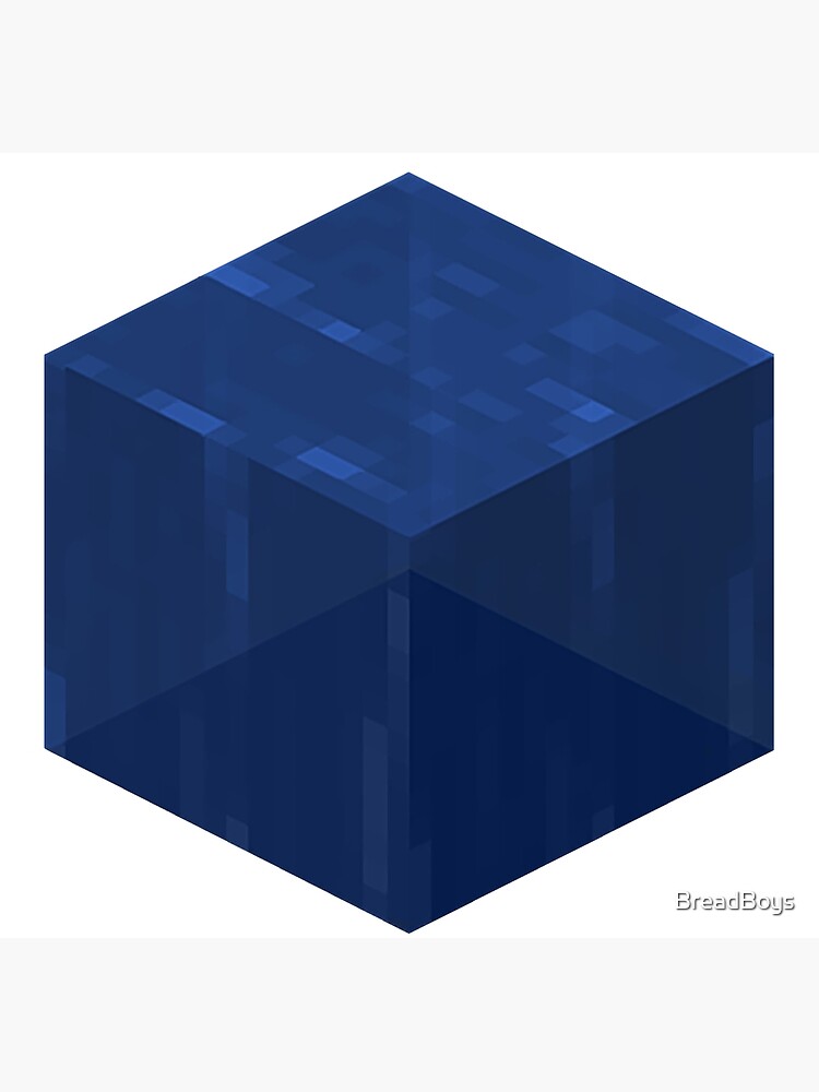 "Minecraft Water Source Block" Poster for Sale by BreadBoys | Redbubble