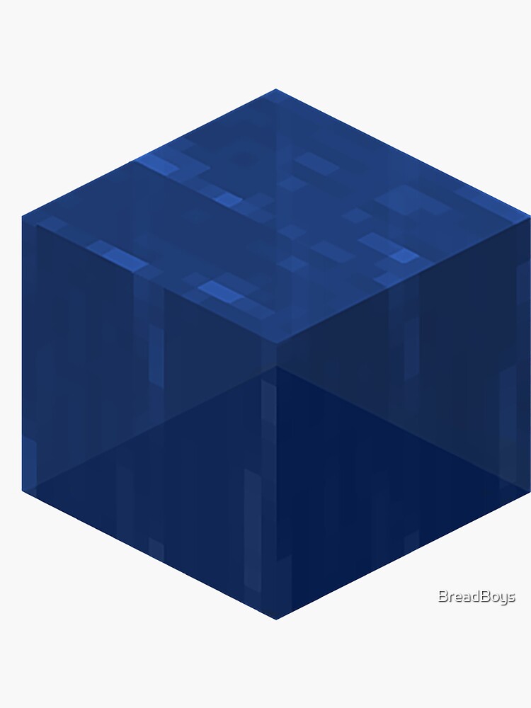 "Minecraft Water Source Block" Sticker for Sale by BreadBoys | Redbubble