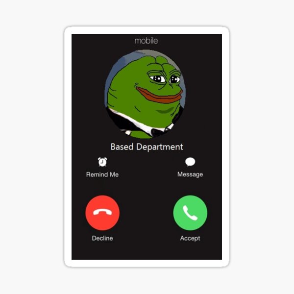 "Based Department" Sticker for Sale by BBeyond | Redbubble