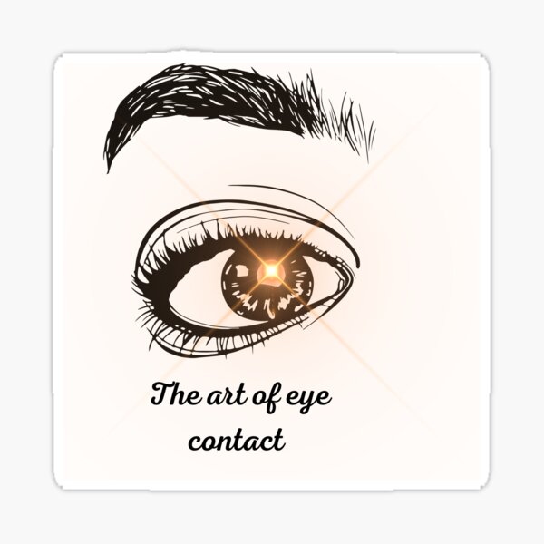 " Eye contact " Sticker for Sale by llBlondyll | Redbubble