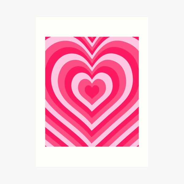 "Preppy, Aesthetic, Pink, Heart, Preppy Aesthetic" Art Print for Sale ...