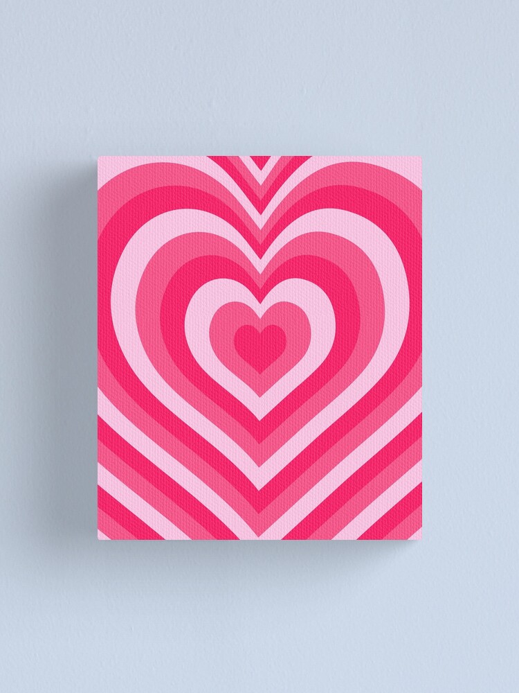 "Preppy, Aesthetic, Pink, Heart, Preppy Aesthetic" Canvas Print for ...