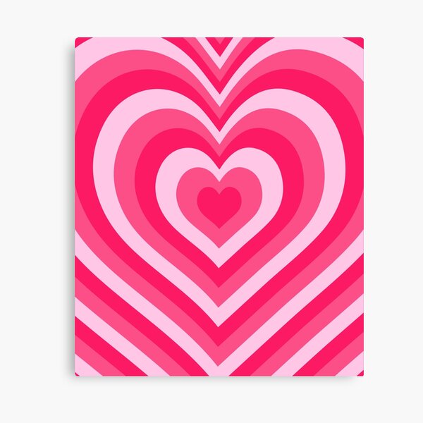 "Preppy, Aesthetic, Pink, Heart, Preppy Aesthetic" Canvas Print for ...