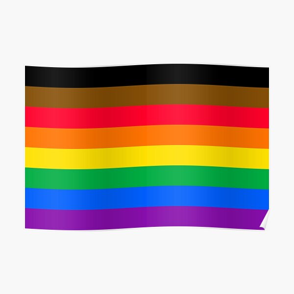 "Pride Inclusive Celebration Flag" Poster for Sale by MartianBCShop ...