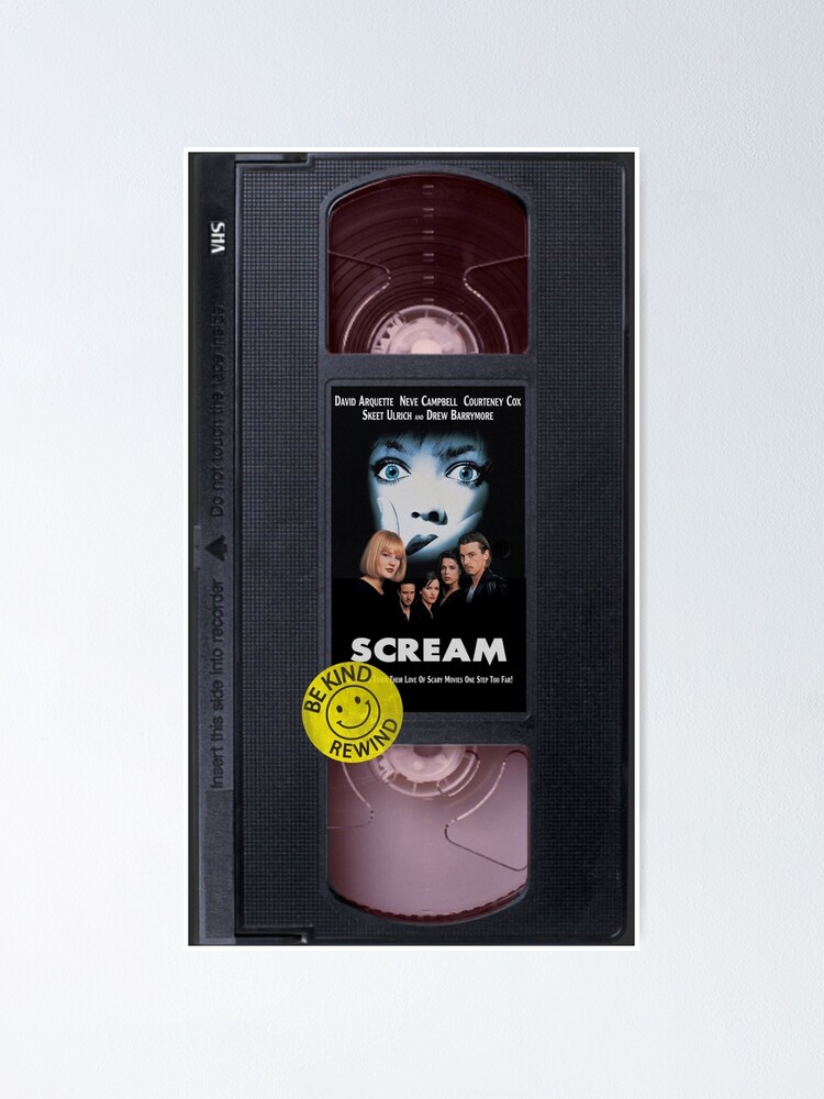 "Scream VHS" Poster for Sale by MPDDesigner | Redbubble